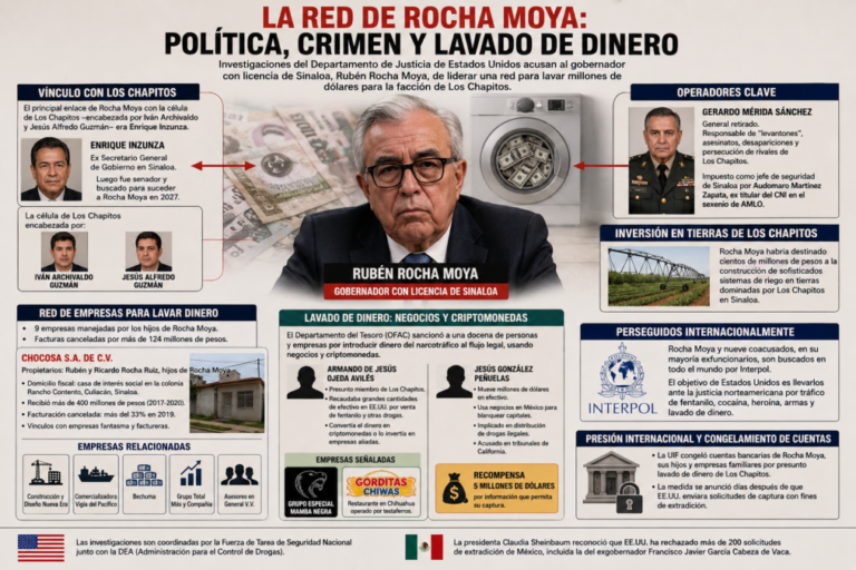 Sinaloa: El entramado criminal de Rocha Moya: socios y familiares, en ...
